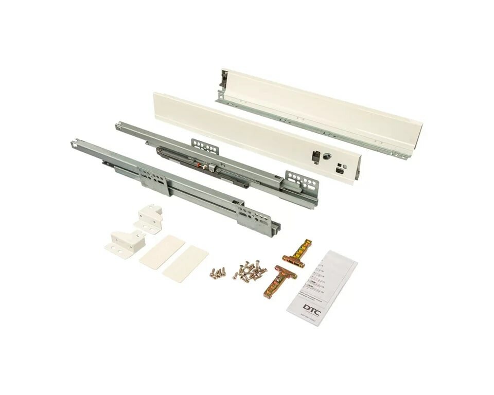 Комплект ящика Dragon Box длина 500 мм, высота 69,5мм, с доводчиком, белый 1 ком.