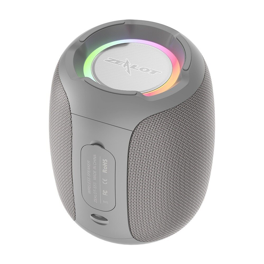 Портативная Bluetooth колонка с басом, подсветкой, водонепроницаемая, беспроводная, для улицы, душа и походов