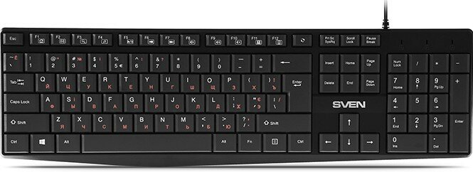 Клавиатура SVEN Клавиатура KB-S305 чёрная (105 кл.+12Fn)
