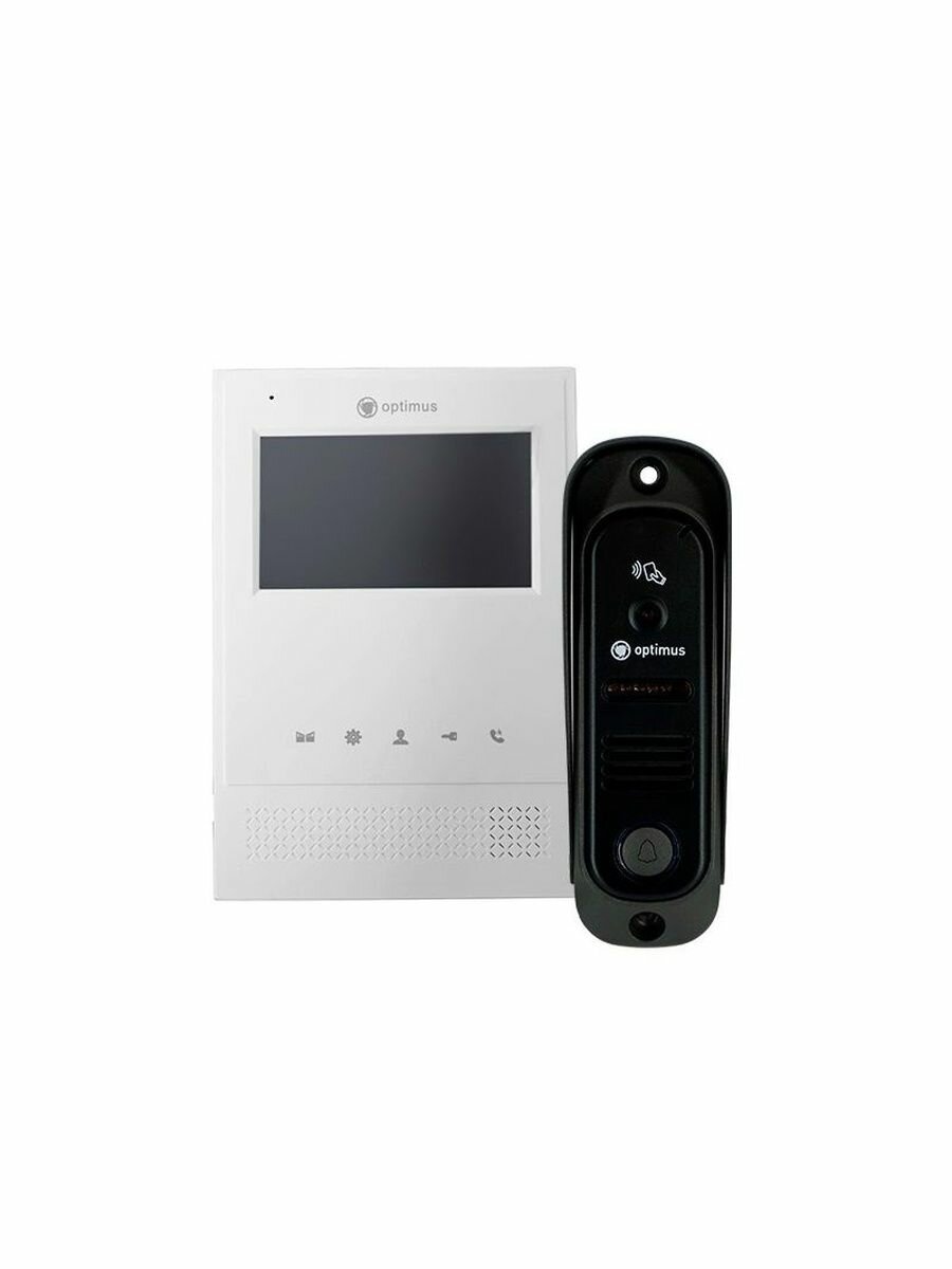 Комплект видеодомофона Optimus Leader IK-24B30IR (w+b)