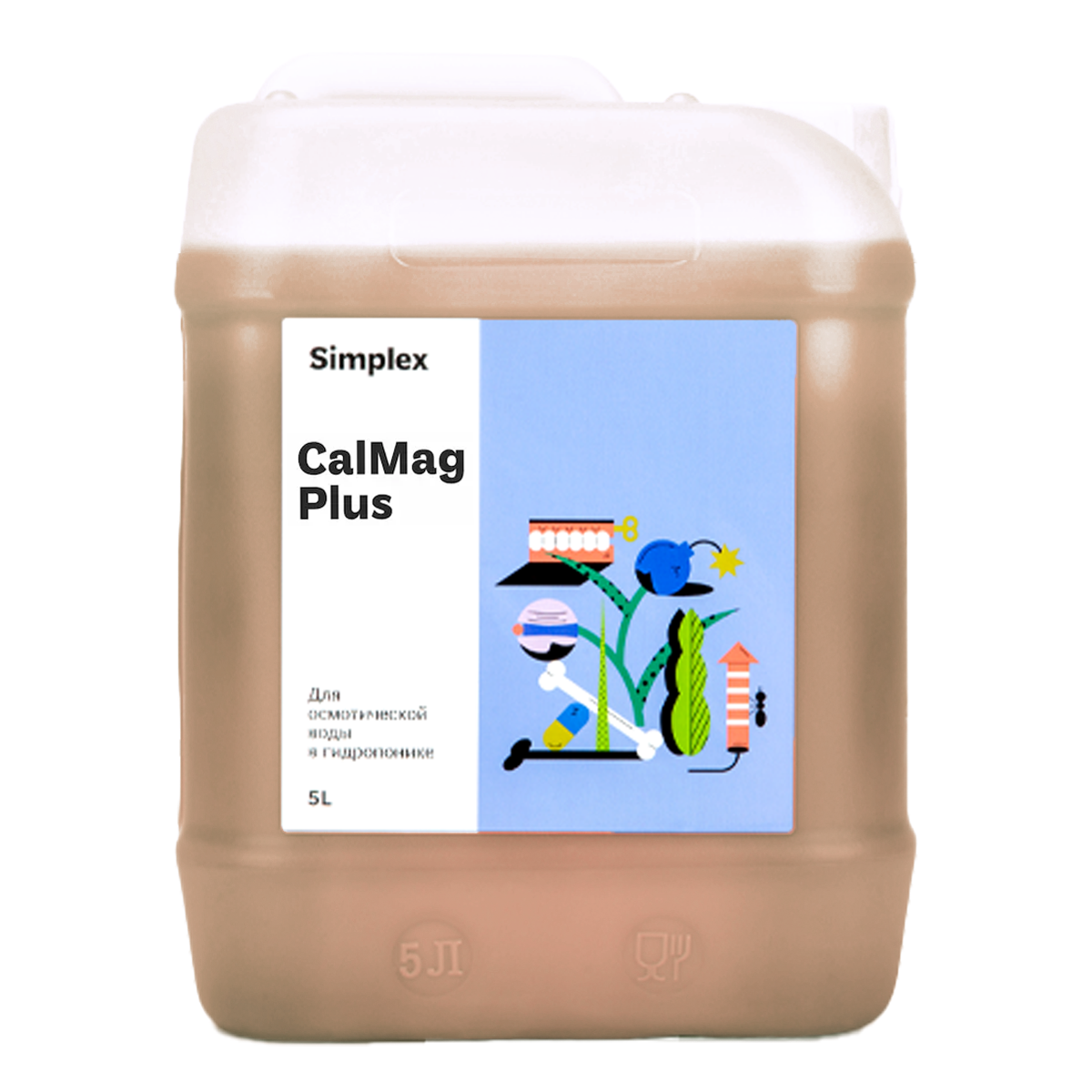 Удобрение c кальцием, магнием и микроэлементами / CalMag Plus, 5 л / Simplex
