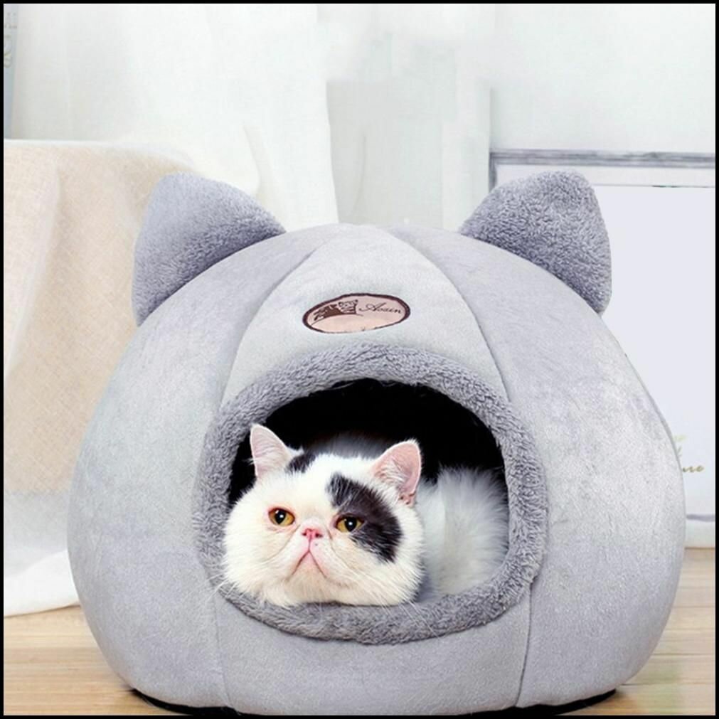 Кошачий домик/Домик для кошки мягкий/Кошачий дом для животных