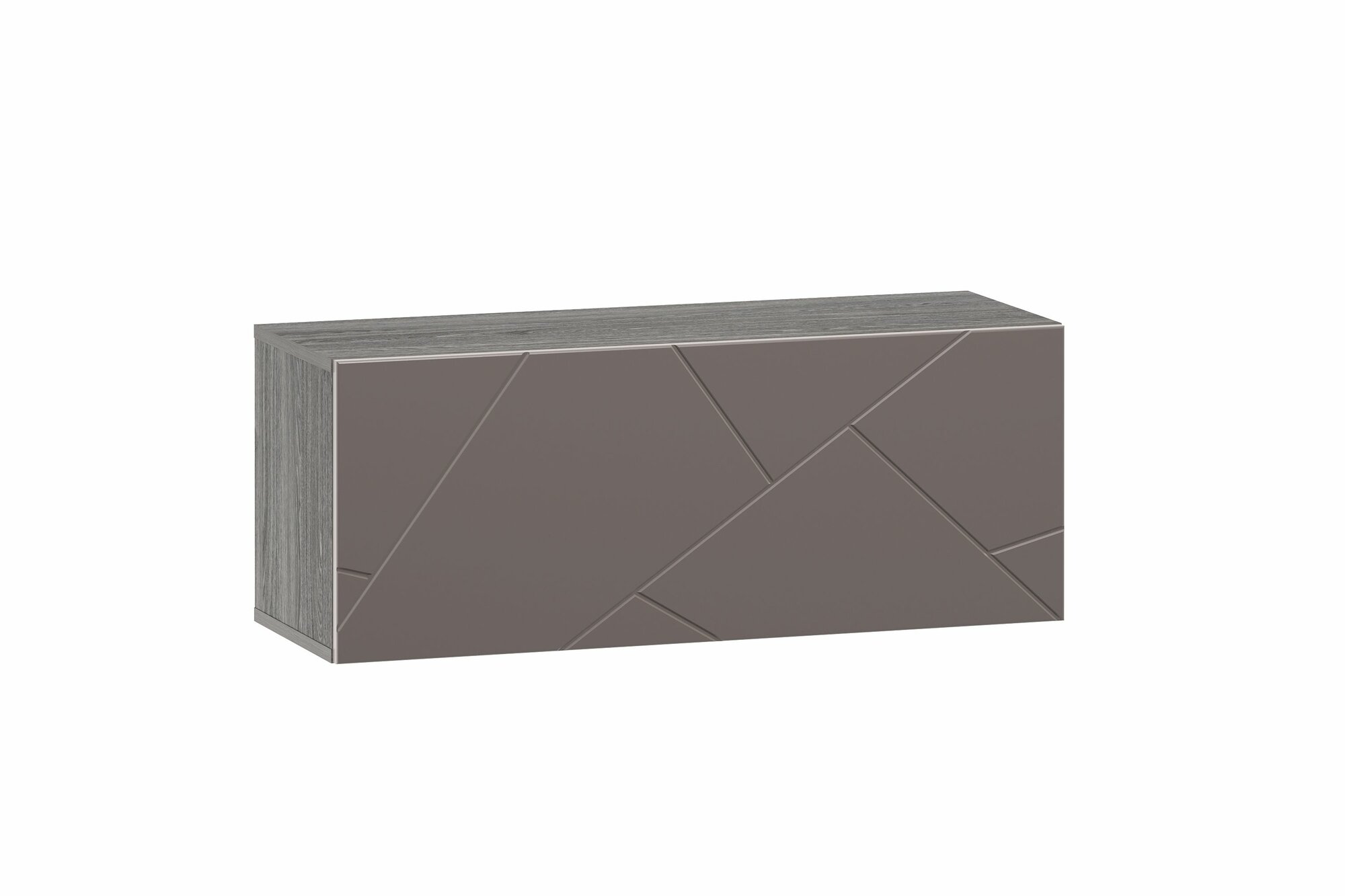 Шкаф навесной Сильва Summit НМ 014.21-01 (открывание вверх) Софт Графит/Ясень Анкор темный