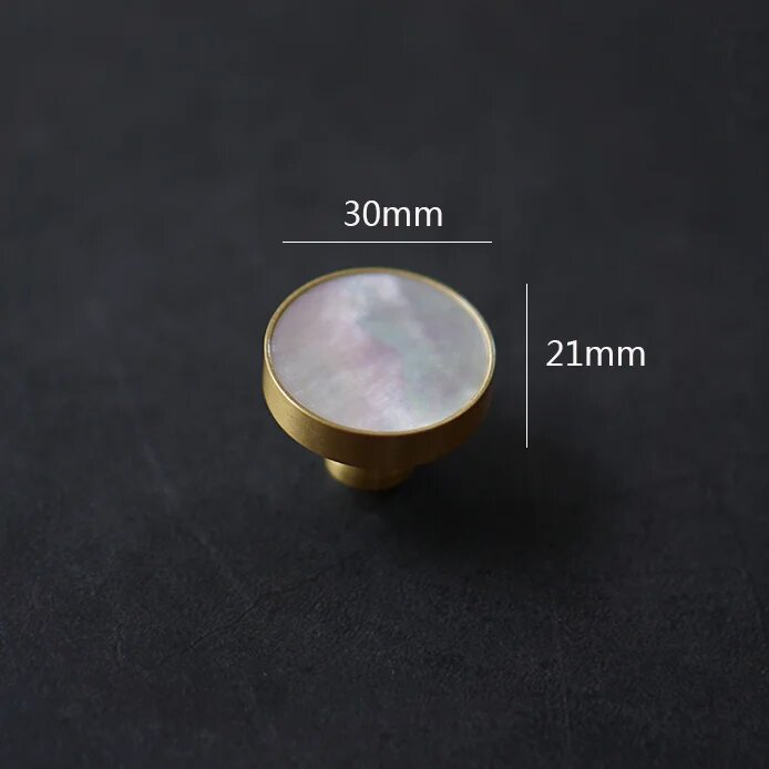 Латунная ручка в виде ракушки Латунная ручка для шкафа Перламутровая ручка Ручка для гардероба Мебельная ручка