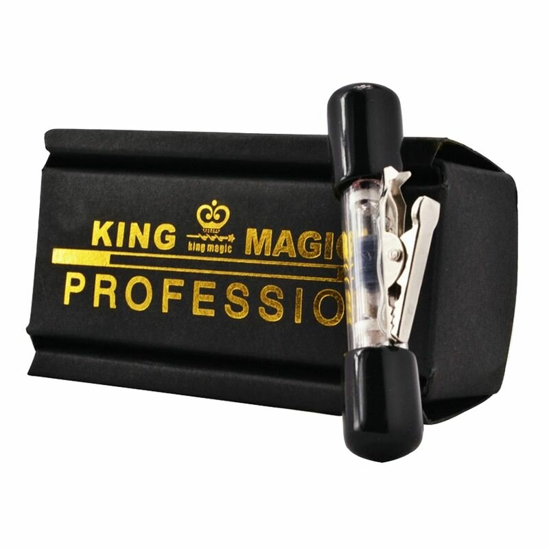 Маленькая катушка с невидимой нитью для фокусов и шалостей, прозрачная портативная катушка с тонкой микротонкой нитью, встроенным зажимом и воском для крепления