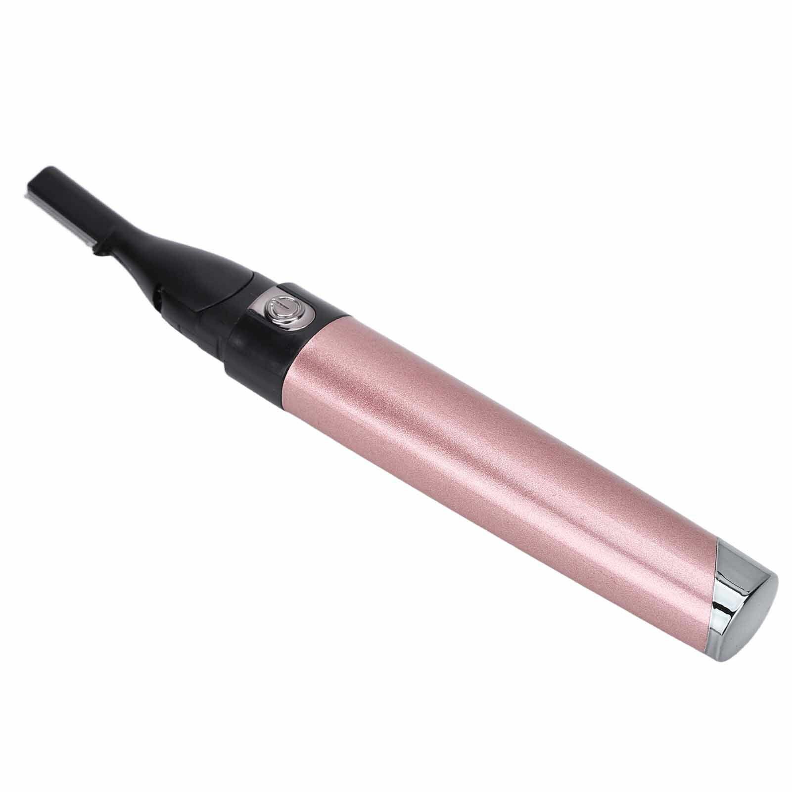 Электрическая бритва для бровей, водонепроницаемая, портативная, 360 удаление волос, для дома и путешествий, розовая