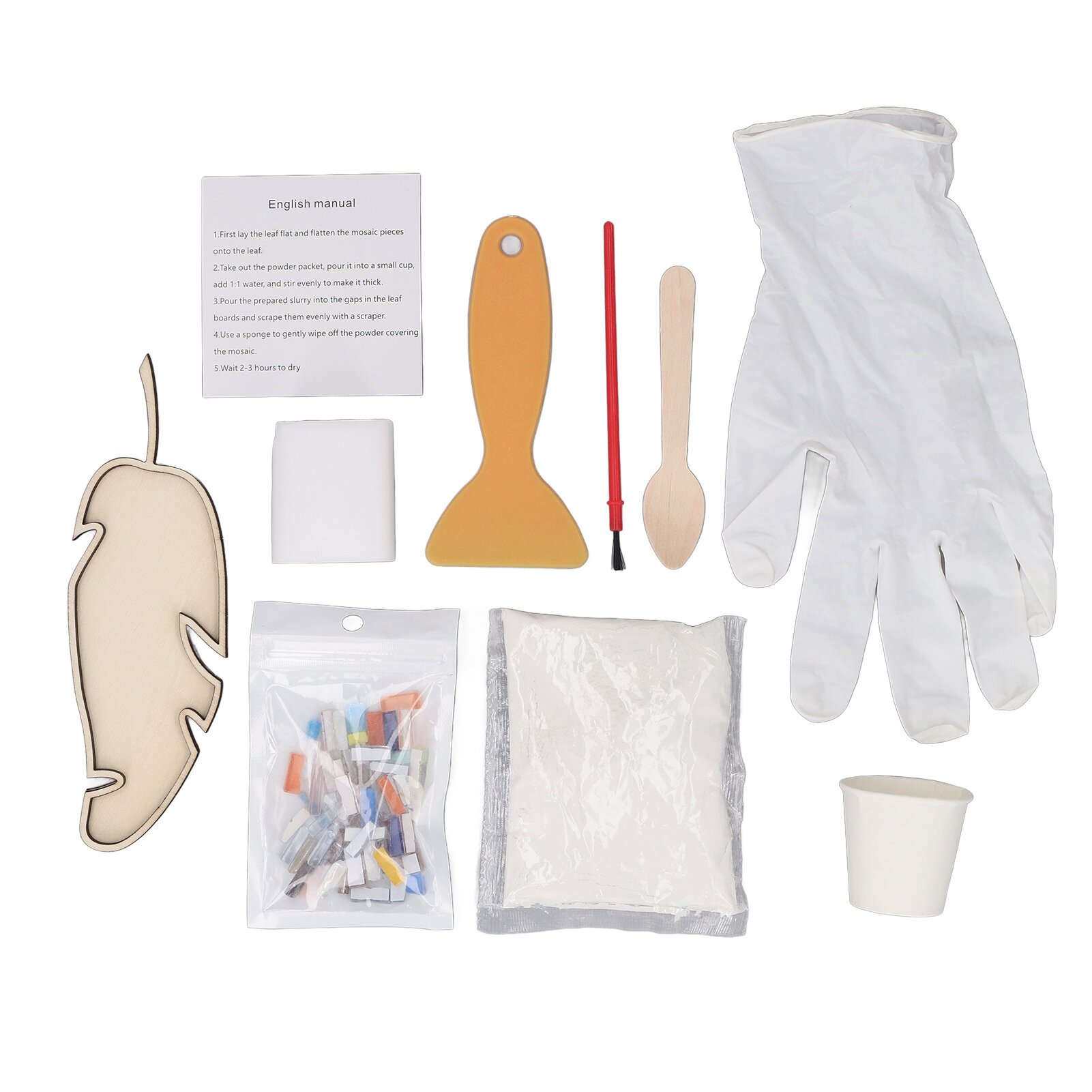 Набор для самостоятельного изготовления украшений из мозаичных листьев: безделушки, антистрессовые игрушки, поделки ручной работы из мозаичных листьев для украшения дома, подарки, радужные цвета.