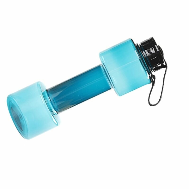 Спортивный стакан для воды в форме гантели объемом 700 мл-синий