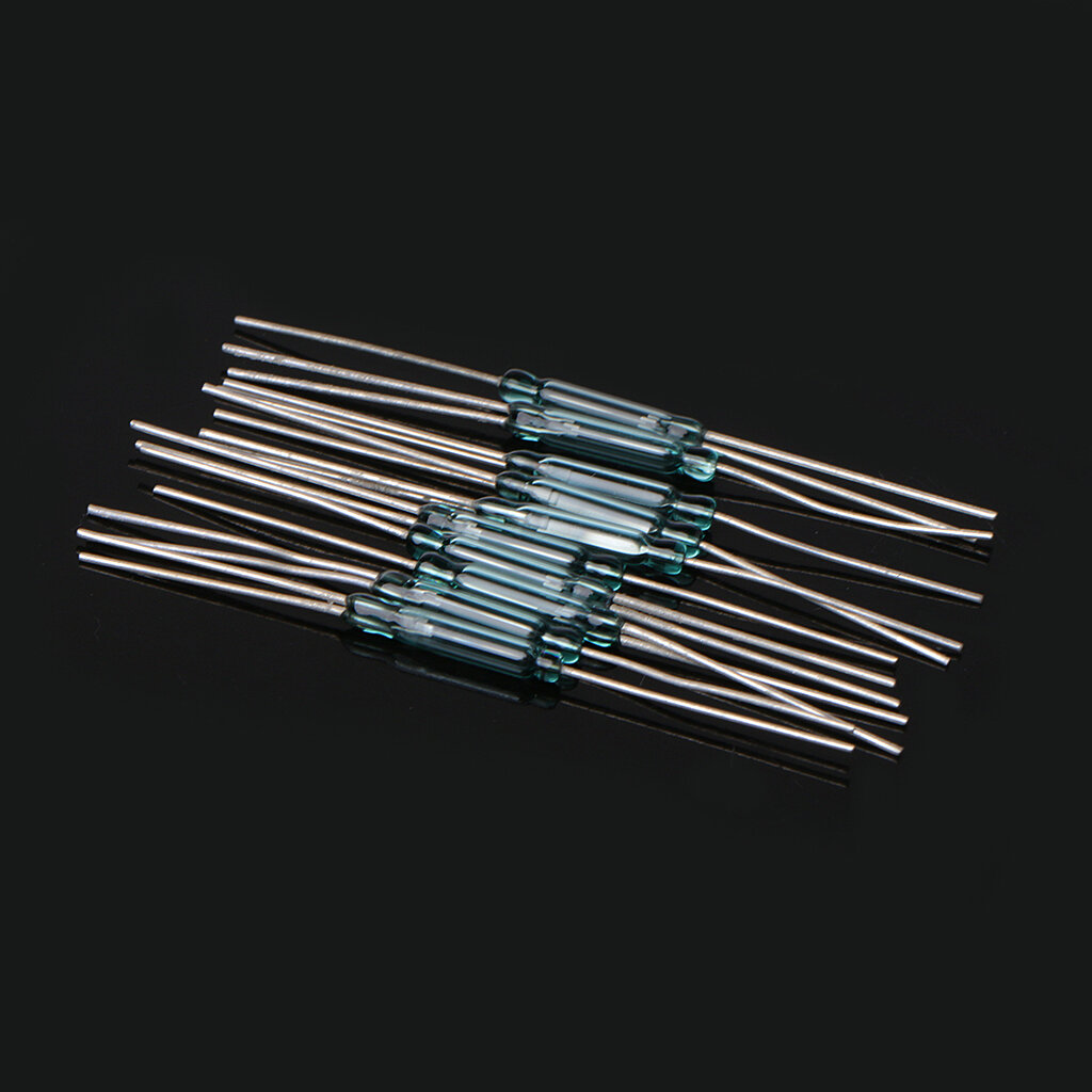 10 шт. 2,5x14 мм, 4 Вт, 3-контактные стеклянные герконовые