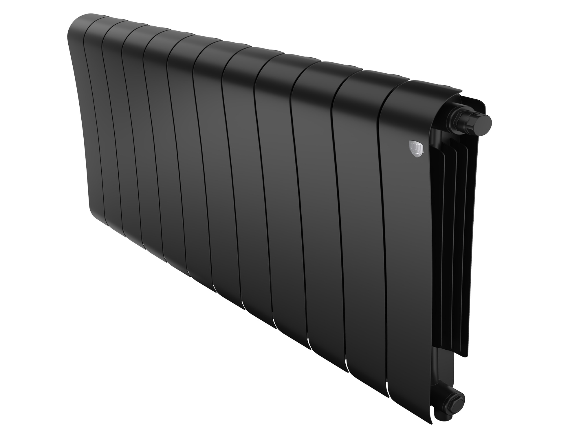 БиМеталлический радиатор Royal Thermo Infinity Noir Sable 300 VR80 \ 12 секций \ с нижним правым подключением