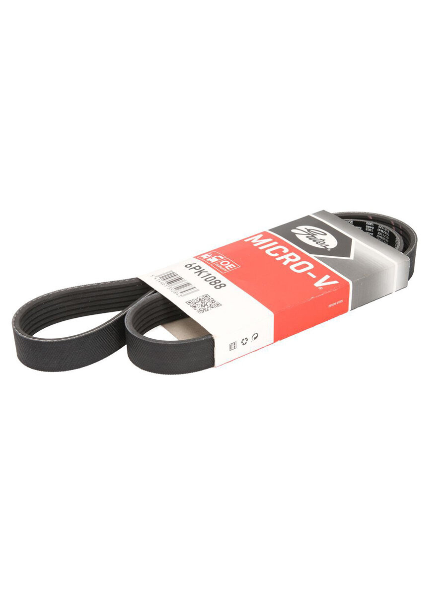 Ремень поликлиновый Gates 6PK1088 для HONDA, NISSAN, AUDI, CITROEN, PEUGEOT, SEAT, SKODA, Volkswagen