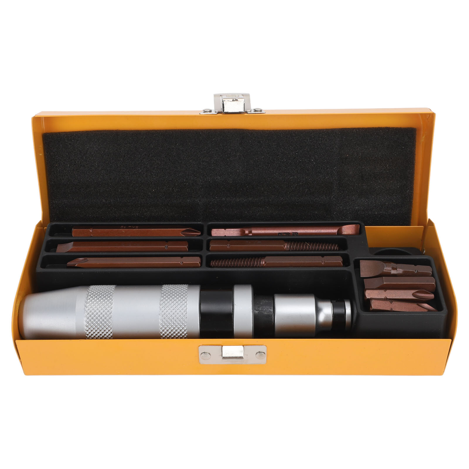 Набор из 12 ударных отверток Craftsman Kit CRV Home Tools с ручкой и ящиком для хранения экстракторов винтов