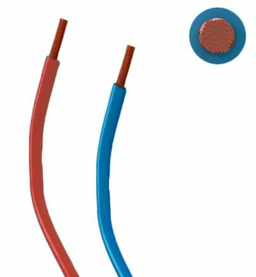 Провод гибкий монтажный TOPFLEX V-K, голубой, 1*2,5 (10260019)