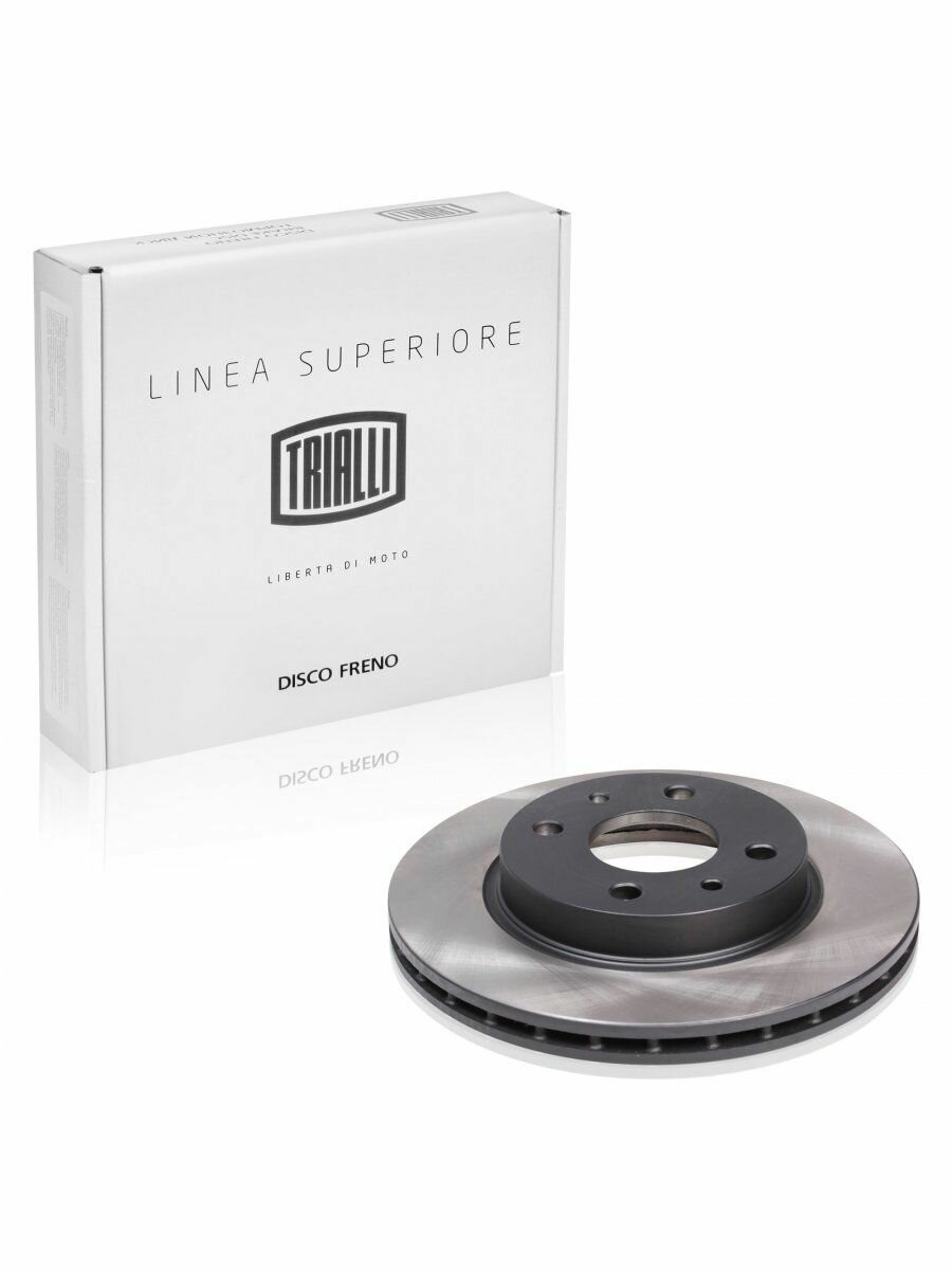 Диск тормозной передний для а/м Лада 2110 R13 PRO, Trialli DF 0135s