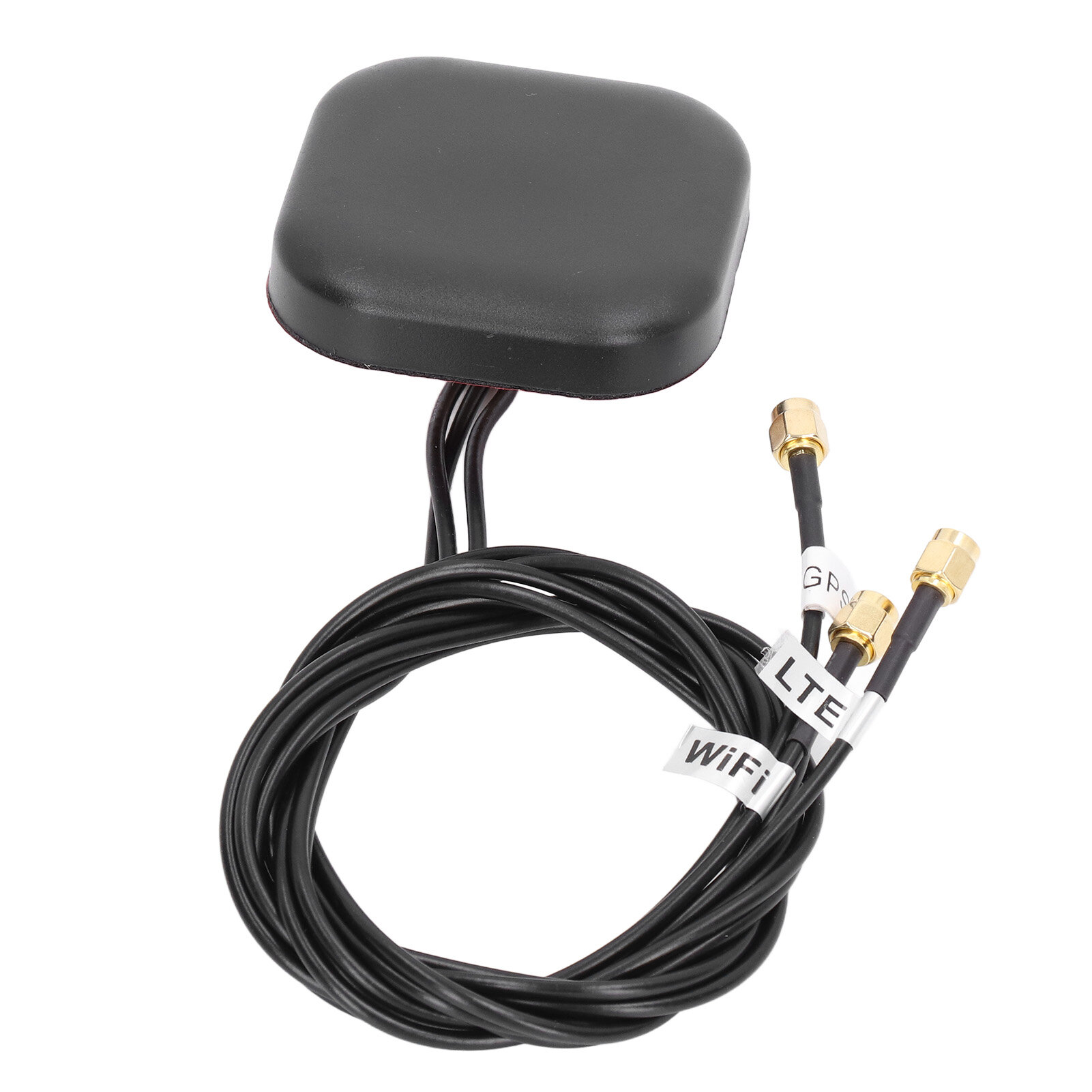 Антенна 4G WIFI GPS ABS Медь 3 в 1 Наружная Водонепроницаемая для модуля 4G Full Band, модель GPS-JG-009, усиление 4G WIFI 5dbi GPS 28dbi, длина кабеля 1 метр, SMA Male Inner Pin, 50Ω, частота 700-2700mhz 2400-2500mhz 1575.42mhz, количество 1 шт.