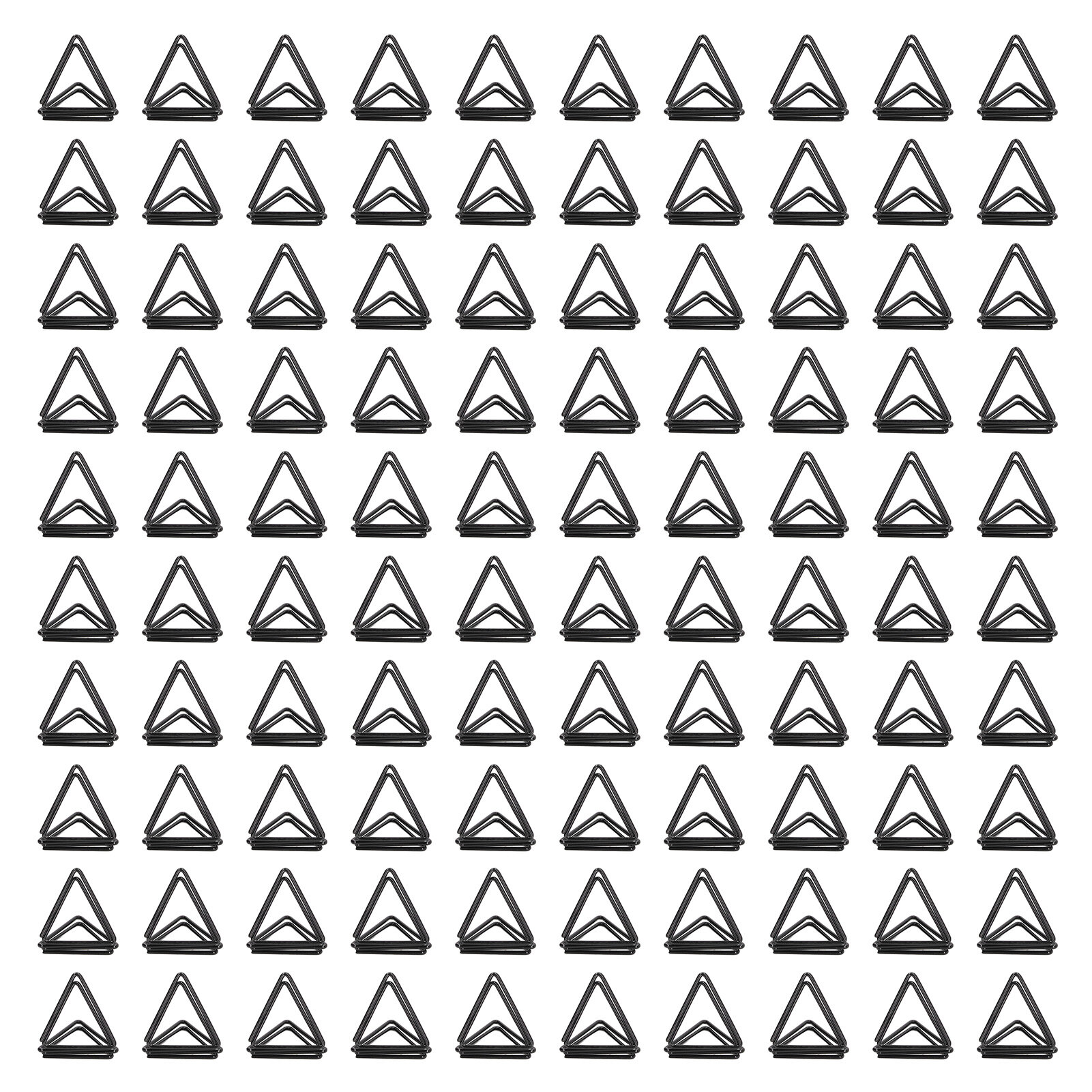 Скрепки для бумаги треугольные, металлические, 100 шт