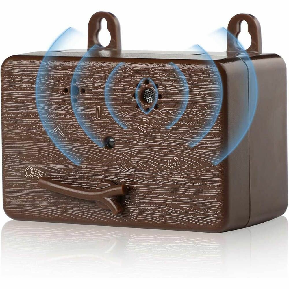 Устройство против лая, устройства контроля лая собак с радиусом действия 15 м на открытом воздухе в помещении, коричневый