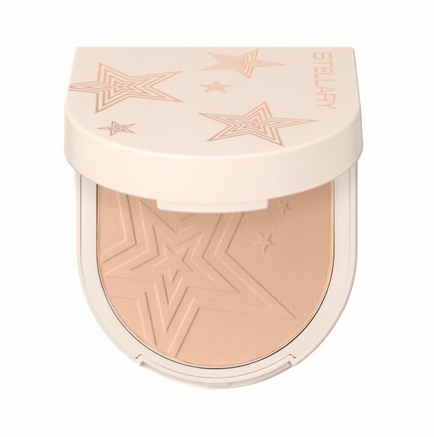 Пудра STELLARY компактная сатиновая Compact satin powder, тон 03 Теплый бежевый, 7 гр