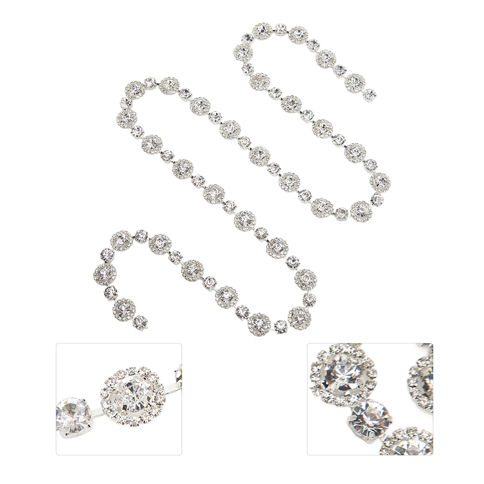 1 ярд цепочка со стразами, прочная, практичная, блестящая, ослепительно красивая, цепочка с когтями со стразами для украшения одежды своими руками