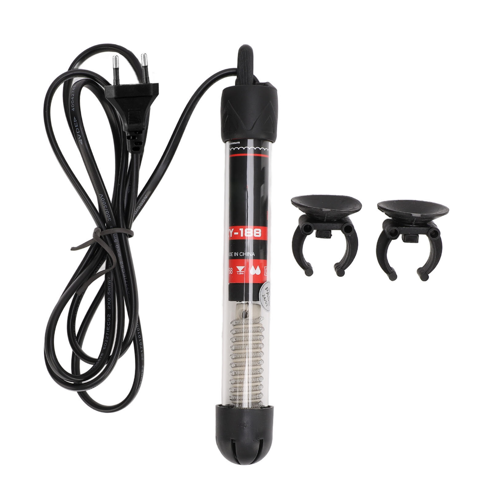 Погружной Аквариумный Обогреватель Автоматический Стеклянный Нагреватель для Рыбы с Регулируемой Постоянной Температурой с 2 Присосками