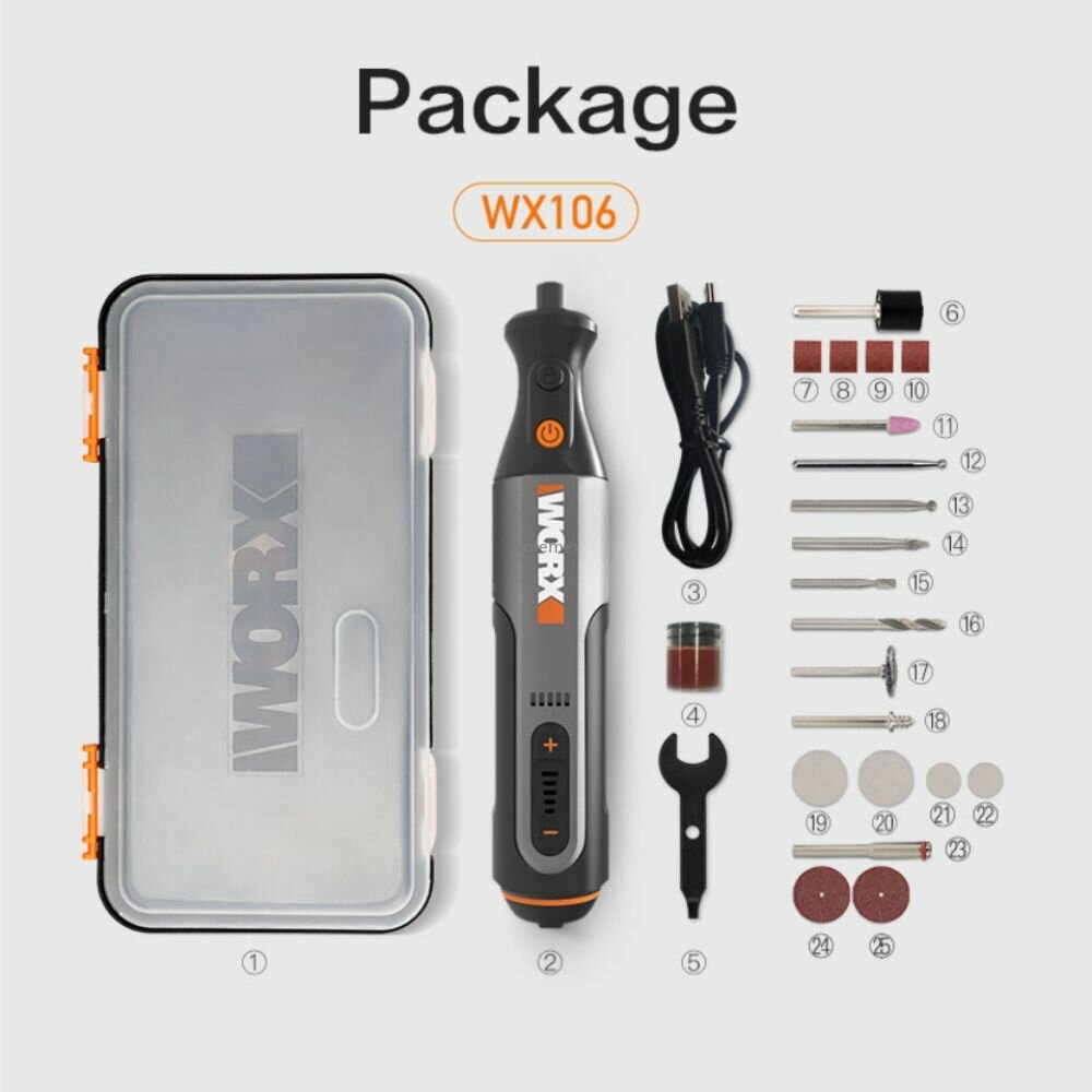 Беспроводной фрезер с насадкой WORX WX106
