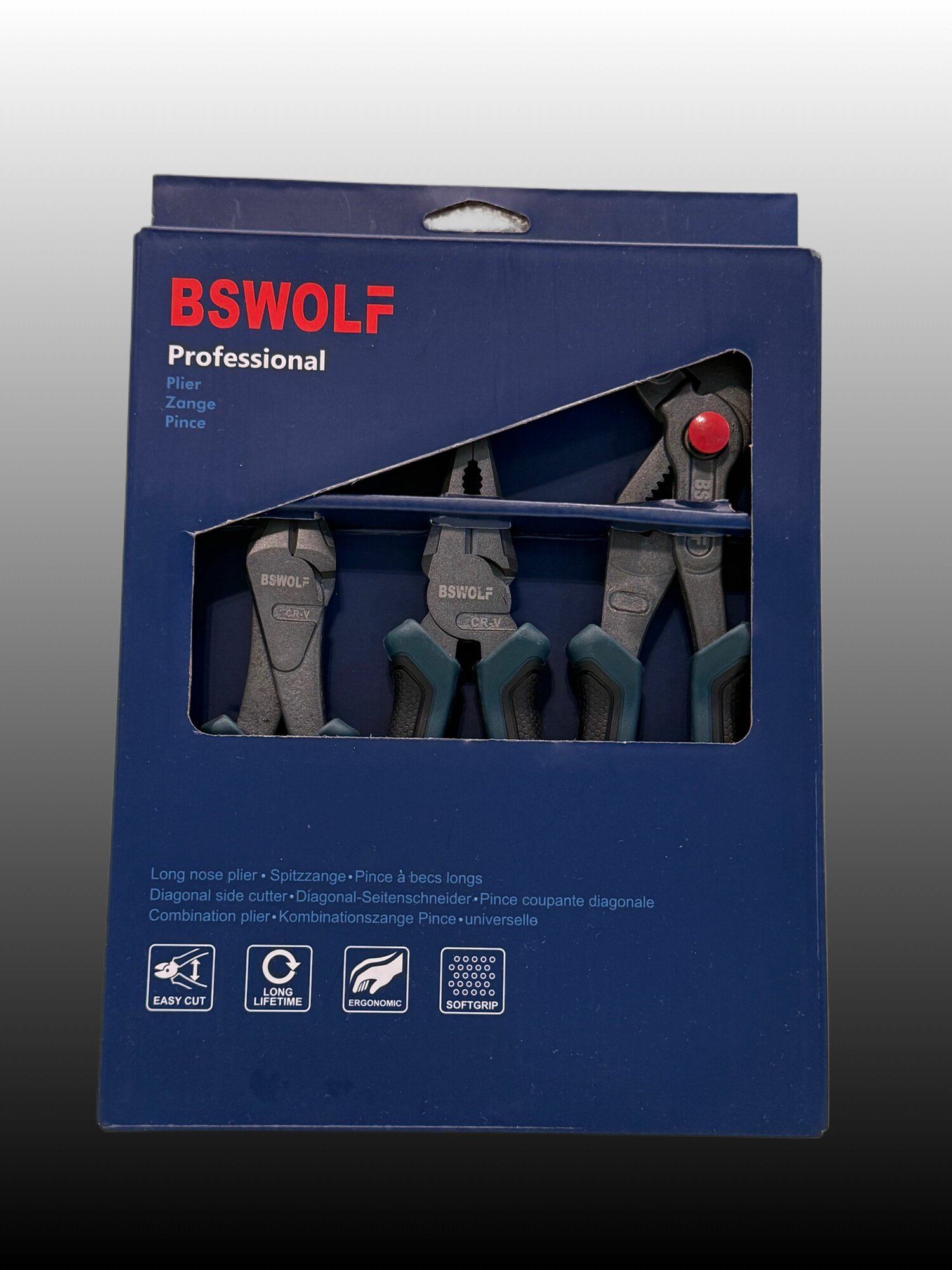 Набор инструментов (ручных), BSWOLF Плоскогубцы клещи переставные бокорезы