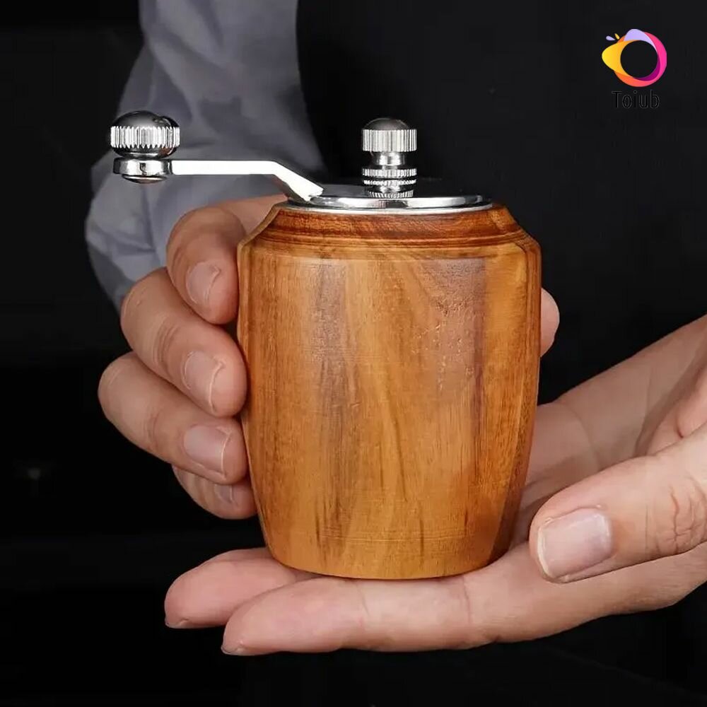 Мельница для специй ручная для перца и соли, Дерево акации, нержавеющая сталь, керамика