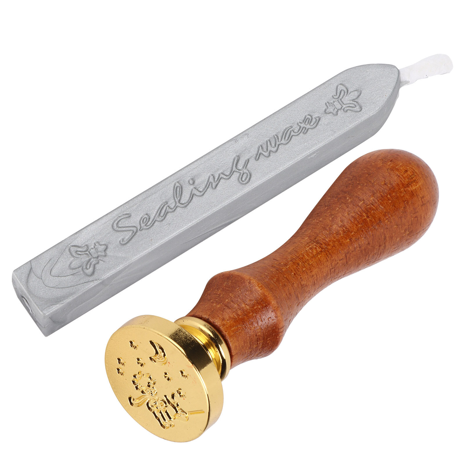 Набор штампов с сургучной печатью, простой узор, классический набор для запечатывания «сделай сам», для конвертов, приглашений, свадебных украшений, серебряный Маленький принц