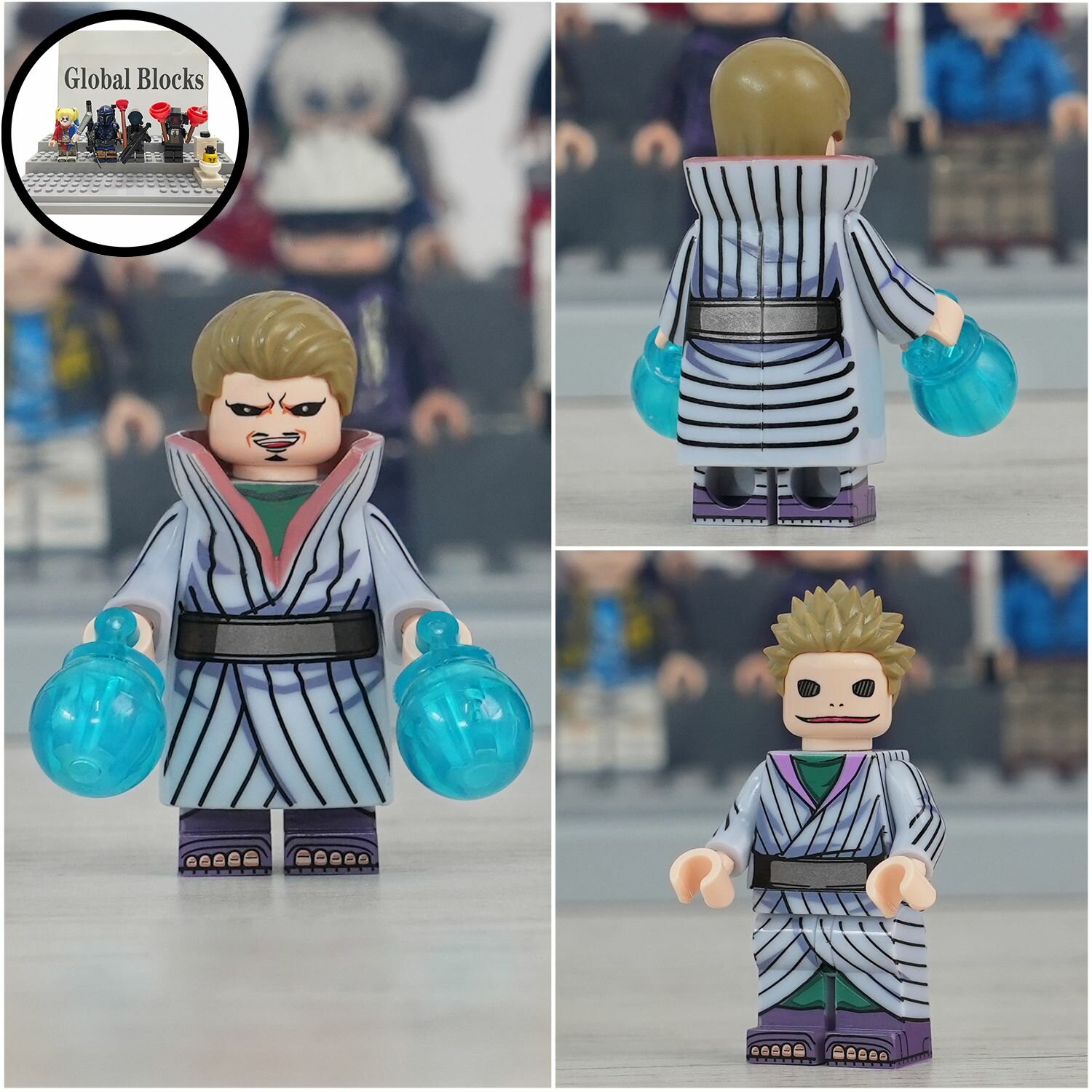 Фигурок Конструктор Миницигулы (совместим с лего), аниме Наруто (Naruto)(4.5см, пакет)-Hozuki Gengetsu M483