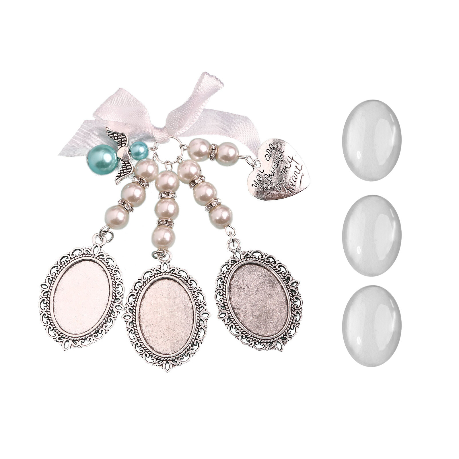 Семейный держатель для фотографий с бантом, подвеска в виде ангела, брошь, овальный букет, очаровательная булавка, свадебная бутоньерка для матери невесты