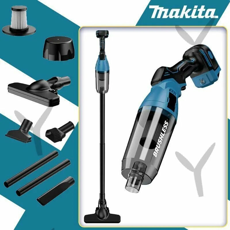 Беспроводной вертикальный пылесос для дома и авто / Ручной пылесос Батарея без включенияwY