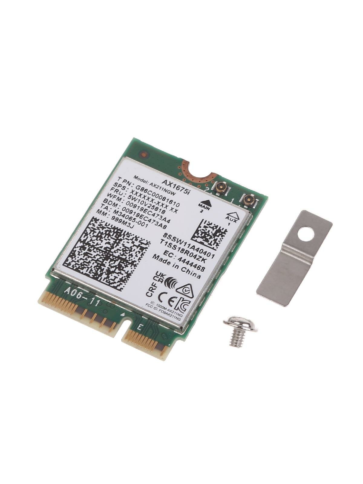 Killer Wi-Fi 6E Card AX1675i 160MHz 2.4G/5G/6Ghz Wireless Network Adapter AX211NGW CNVio2 M.2 Key E 802.11ax BT 5.0