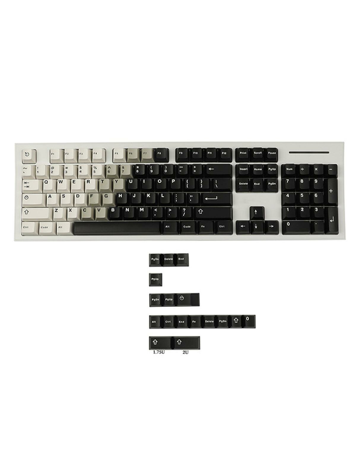 121Keycaps ABS Keycap Mechanical Keyboards Cherry Profile Keycap for 61/64/68/75/87/96/104/108 Mechanical Keyboards