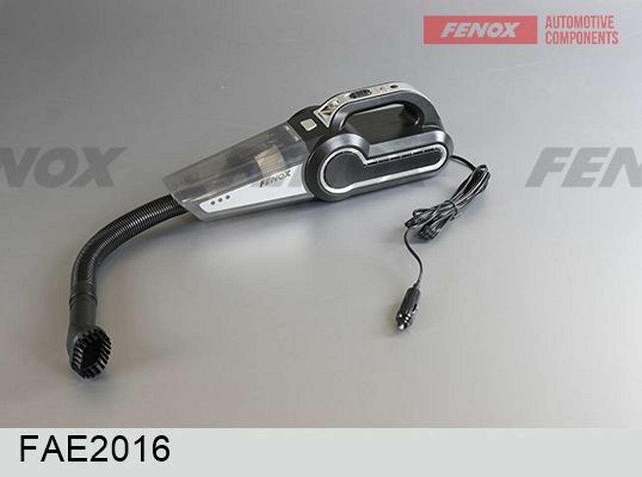 Пылесос-компрессор с фонарем и монометром для автомобилей FENOX FAE2016
