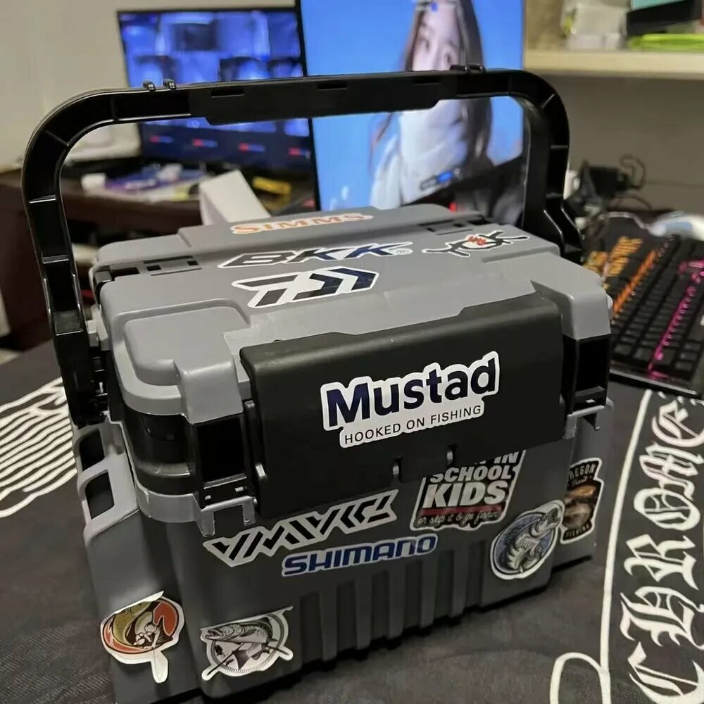 Рыболовный ящик для лета и зимы, 2 уровня + съемные перегородки