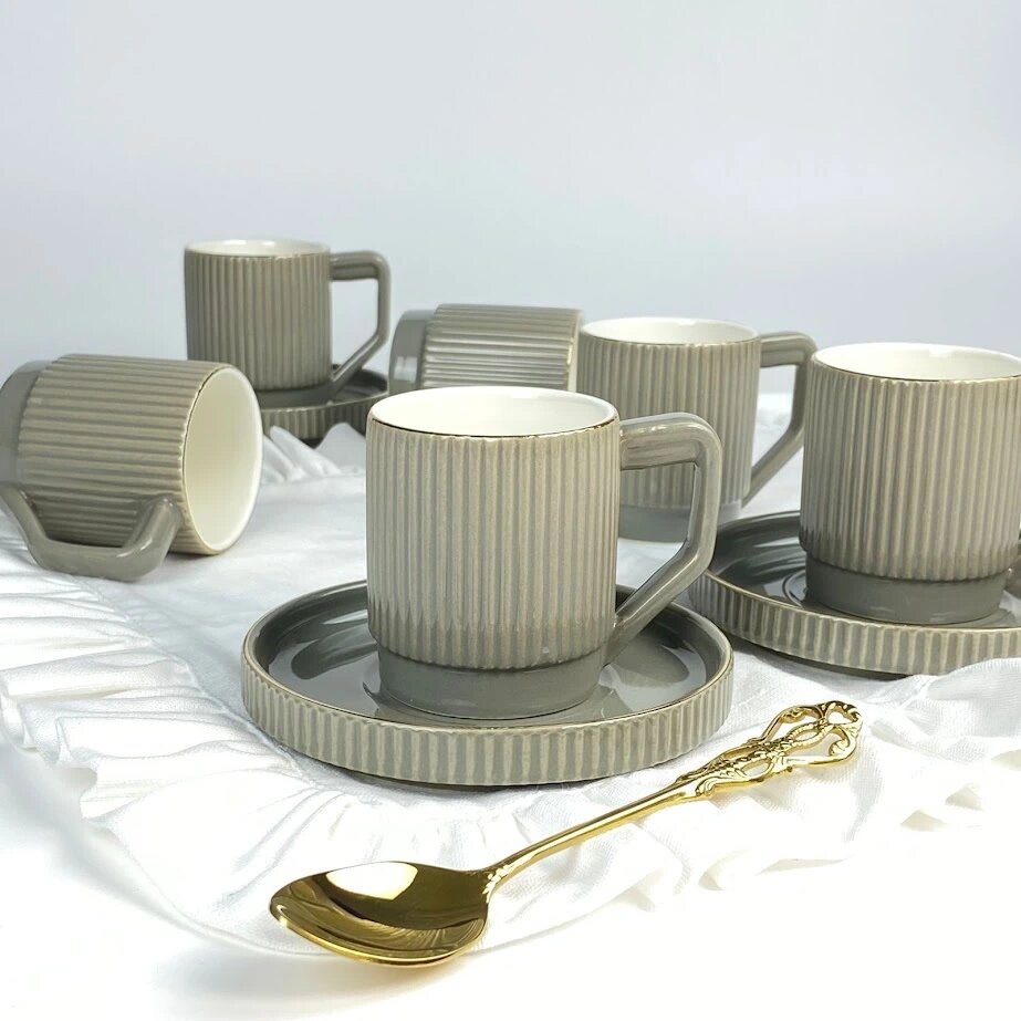 Кофейный набор 12пр. 120мл Фарфор 155-003 118-155-003