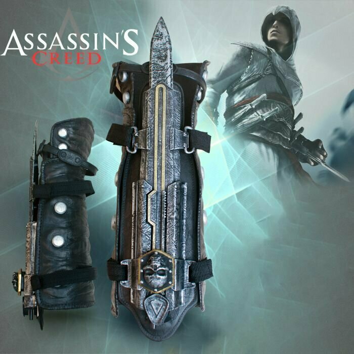 Игрушка-меч "Assassins Creed", скрытый клинок, пружинный механизм, 35см, пластик