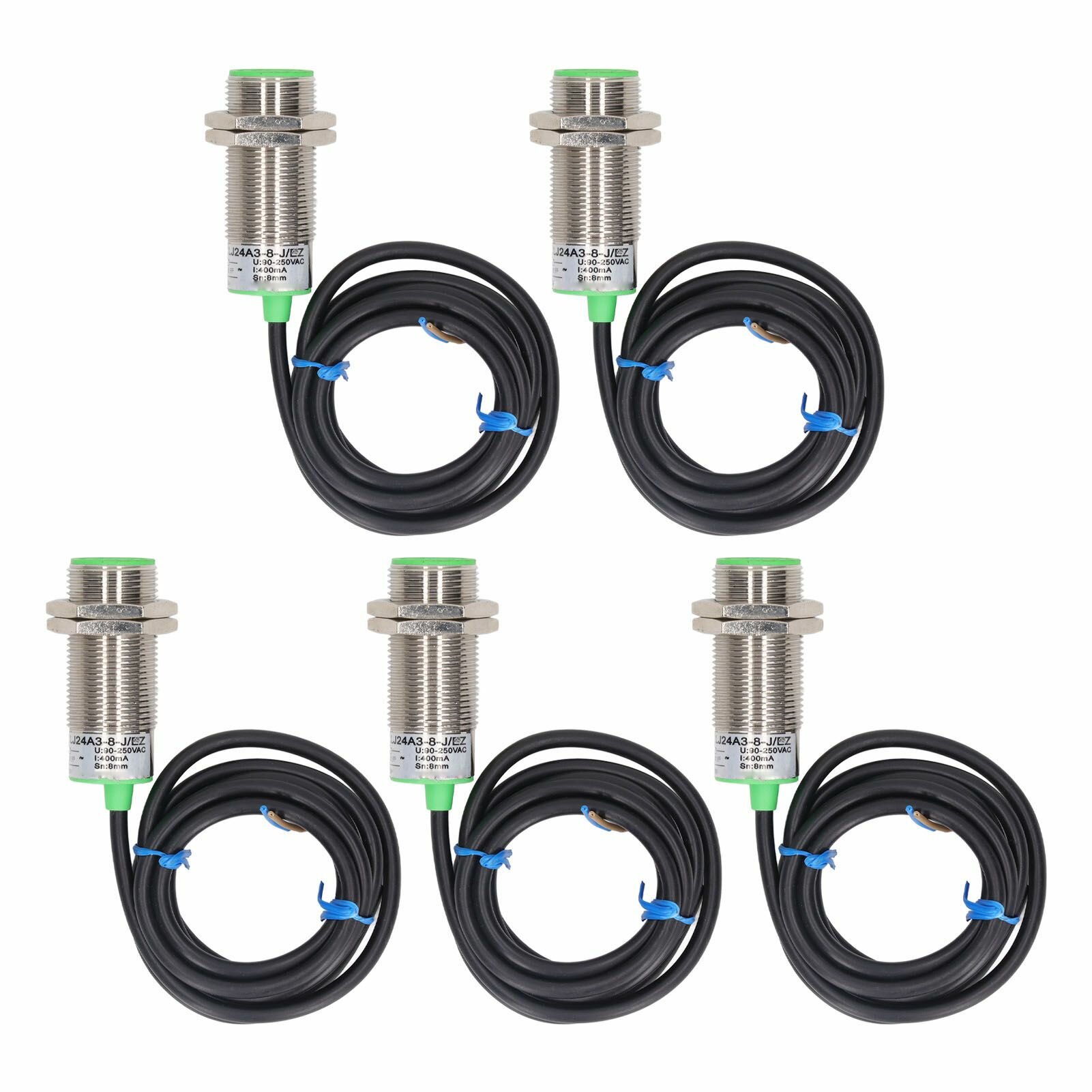 Датчик приближения, 5 шт, датчик приближения для определения расстояния, 2 провода, нормально разомкнутый, 90 250 В переменного тока