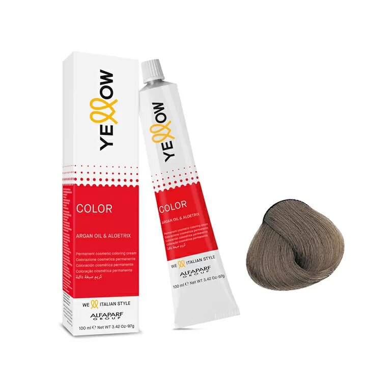 YELLOW PROFESSIONAL Ye Color Permanent Coloring Cream Ye Color Перманентная крем краска 8 100 мл