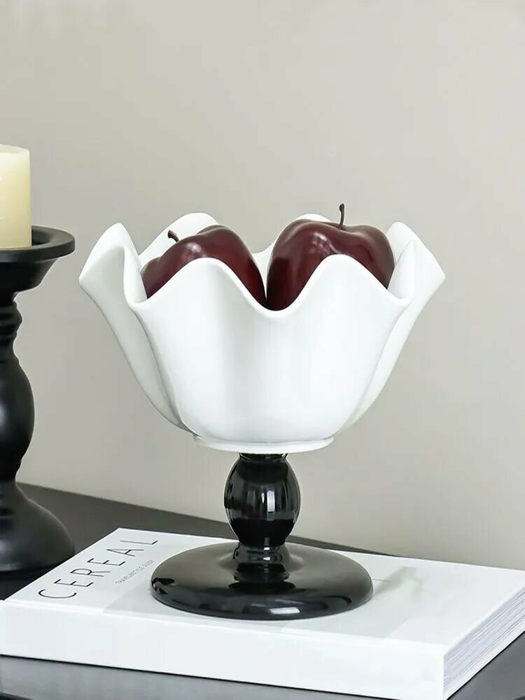 Конфетница , керамика, 17,5 см х 21.5 см，конфетница，Белый*1 Белый*1