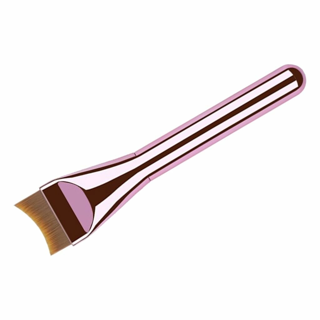 Кисти для макияжа, Лунная щетка для тонального крема - розовая, 1 шт