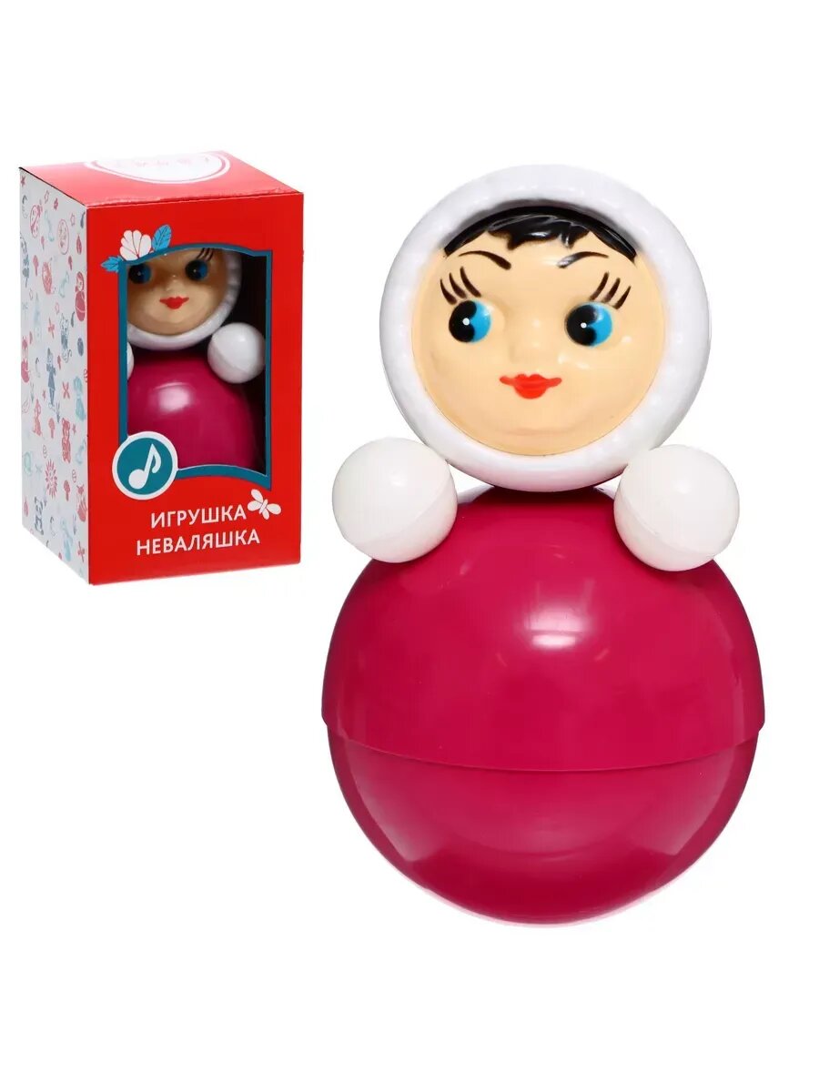 Неваляшка для малышей музыкальная в художественной упаковке