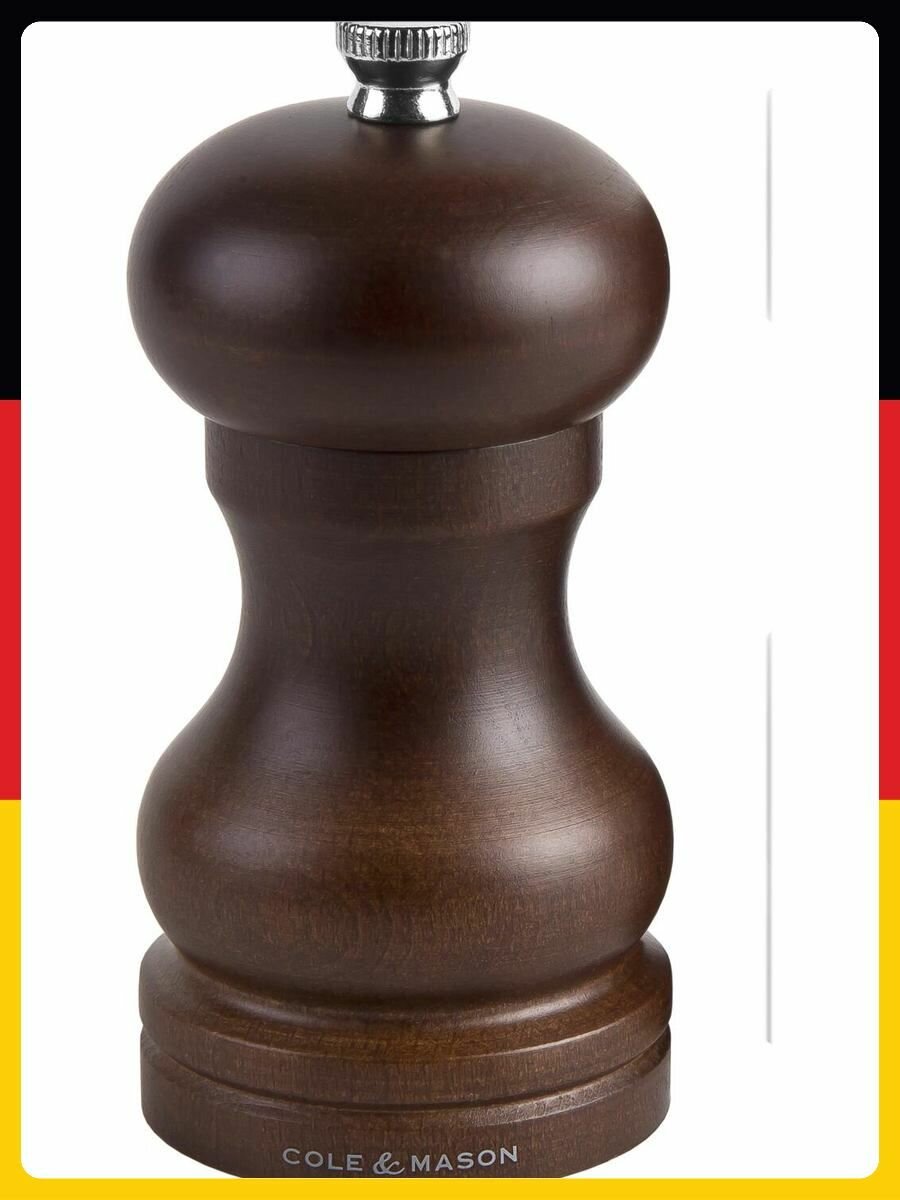 Мельница для соли Cole & Mason Forest Capstan без наполнителя, 12 см