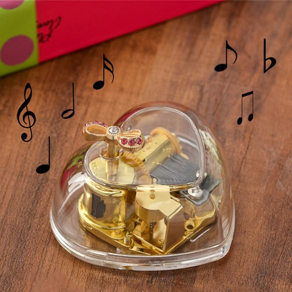 Прозрачная Акриловая Музыкальная Шкатулка Butterfly Love Music Box-Canon 1