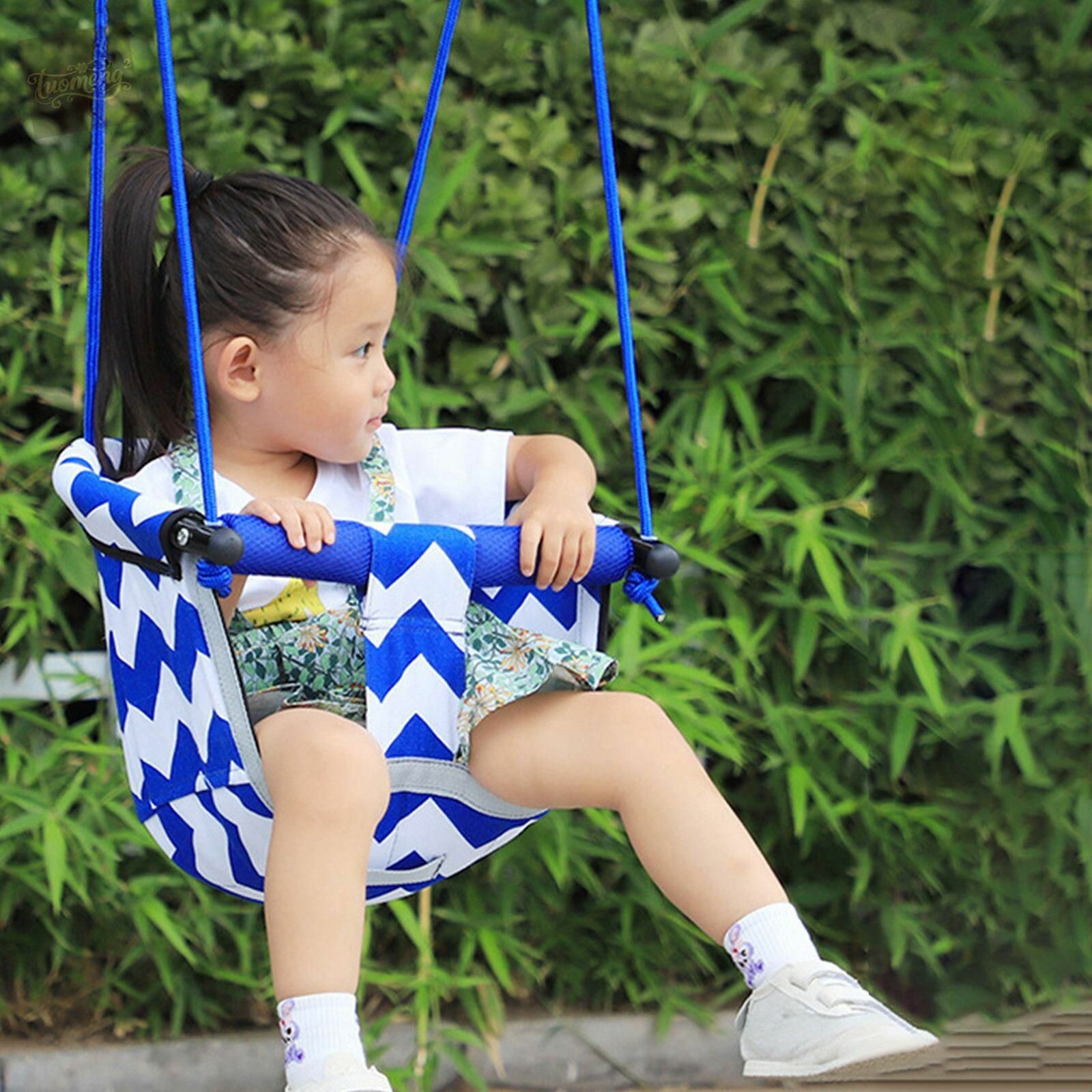 Детские качели с подвесной корзиной