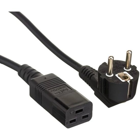 Кабель питания Exegate Special PC19-1,8S Евровилка Schuko->C19, 3*1.5mm2, CCA, черный, 1.8м