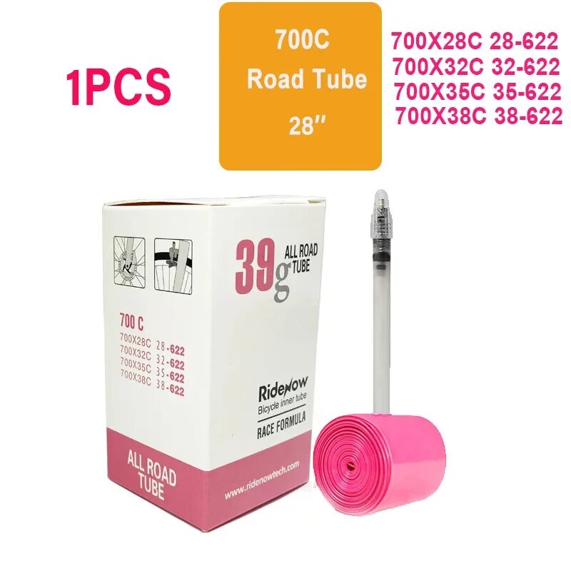 RideNow внутренняя труба для велосипеда 700x28 32 35 38C 1PC 39g 700X28-38C, 45mm