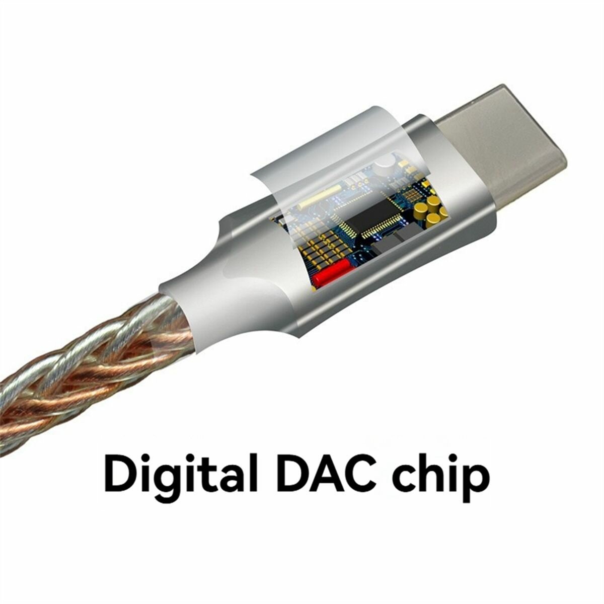 Адаптер для наушников Type C к 3,5 мм HiFi DAC USB C Аудио Декодер