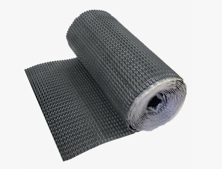 Лента для примыкания гофрированная алюминиевая Optima серая, 280мм 5м