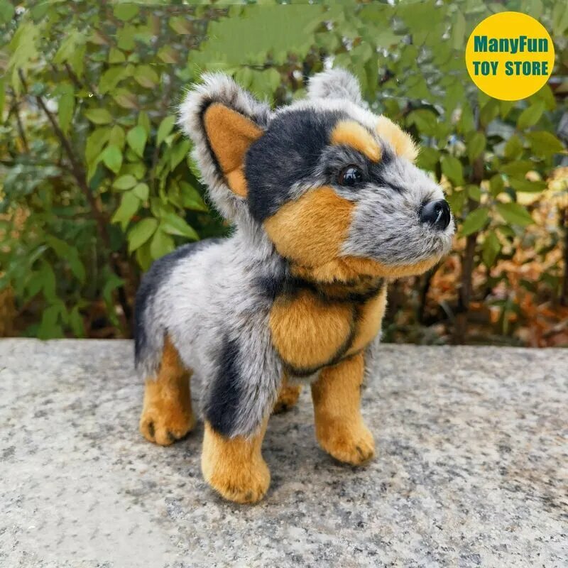 Реалистичная мягкая плюшевая игрушка австралийская пастушья собака, хилер, АПС